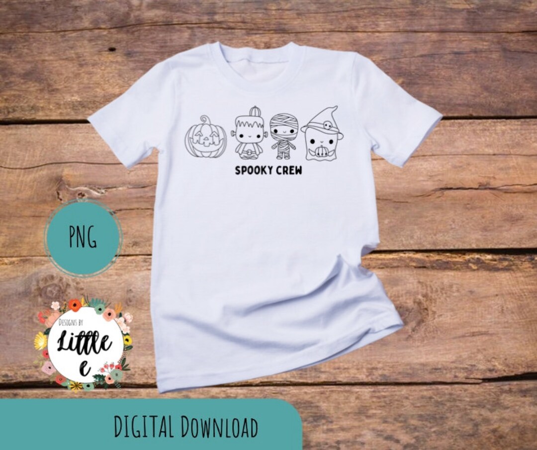 Spooky Crew PNG Halloween PNG Halloween Shirt Halloween - Etsy