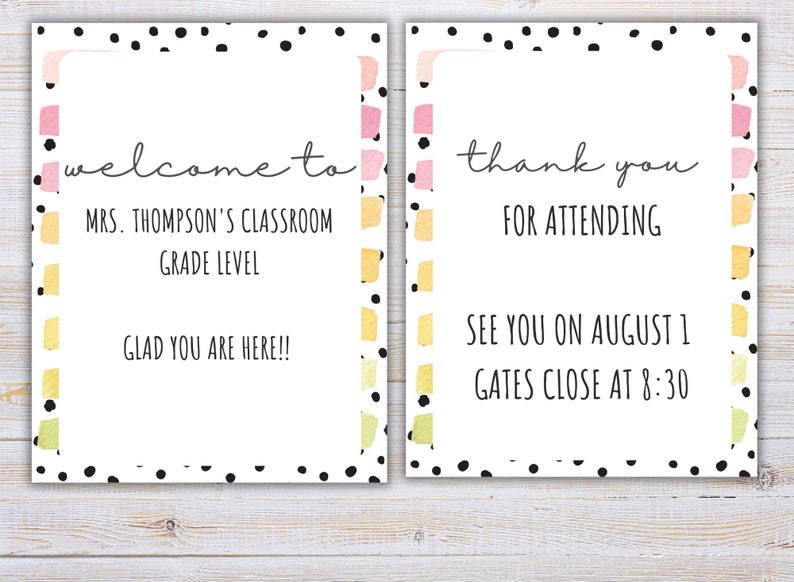 Open House Bundle, Meet the Teacher Template, Back to School Flyer ...