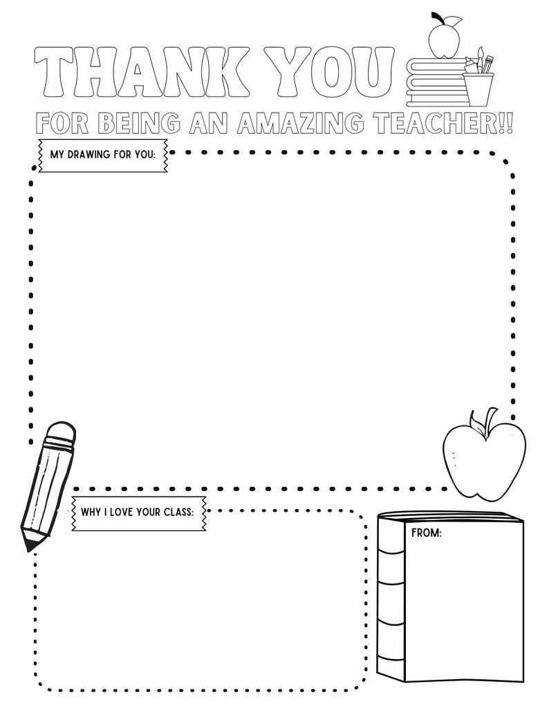 Teacher Appreciation Printable Coloring Page, Special Thank You Teacher ...