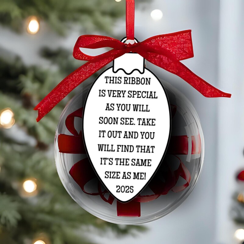 Height Ribbon Bauble - Etsy Australia