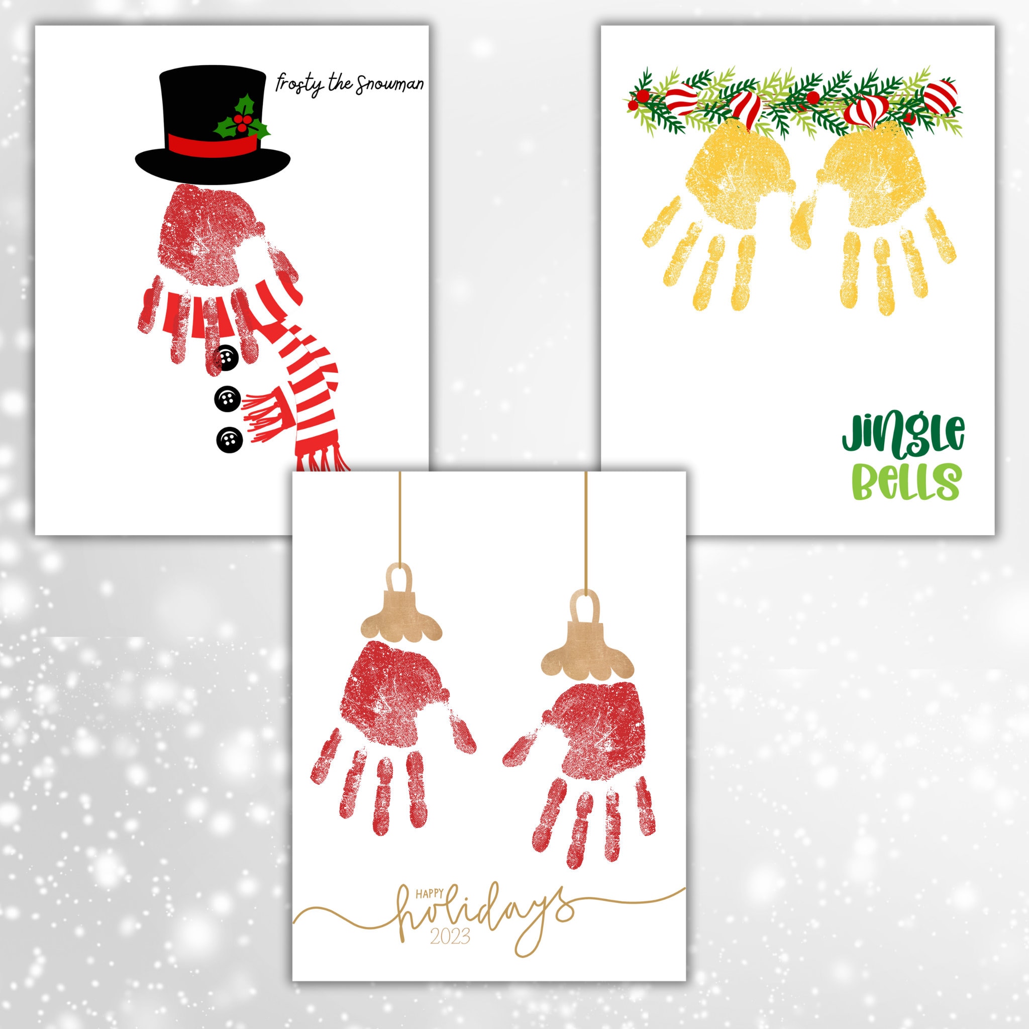 Handprint Craft, Handprint Art, Family Handprint Art, Christmas ...