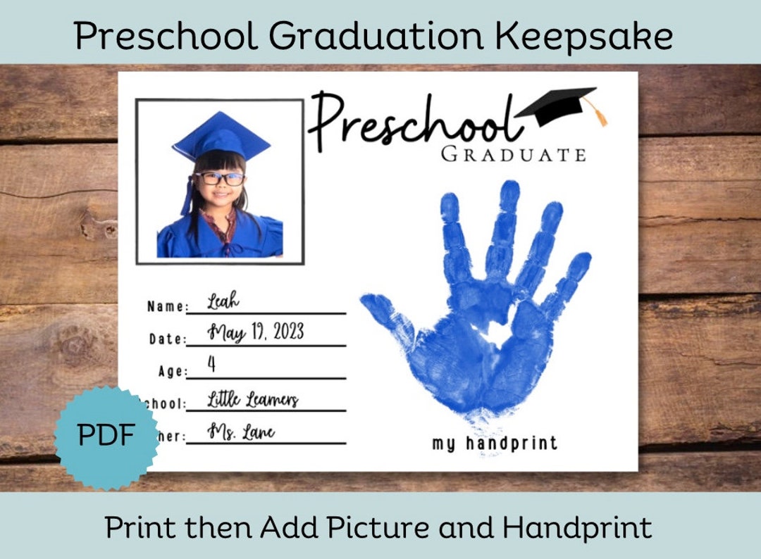 Preschool Graduation Keepsake Graduation Keepsake Preschool - Etsy