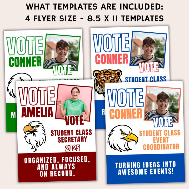 Editable Student Council Voting Flyer Template (canva) - Etsy