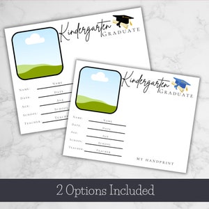 Editable Kindergarten Graduation Keepsake, Kindergarten Graduation ...