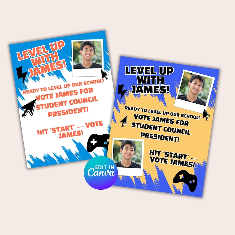 Student Council Campaign Flyer Template: Editable School Election ...