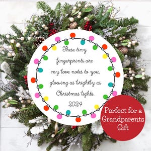 Fingerprint Christmas Ornament Tag: Kids Class Craft (digital Download ...