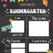 Kindergarten Sign, Back to School Sign, First Day of School Printable ...