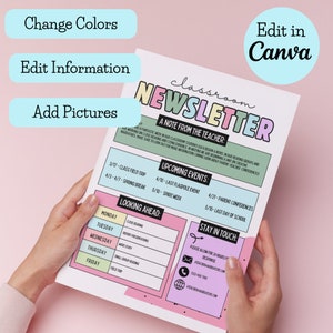 Editable Meet the Teacher Template Bundle (canva) - Etsy