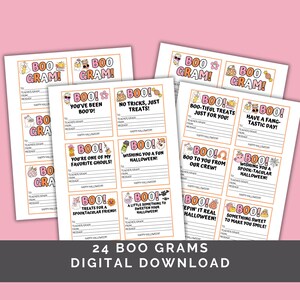 Halloween Boo Gram Tags: Spooktacular Treats (digital Download) - Etsy