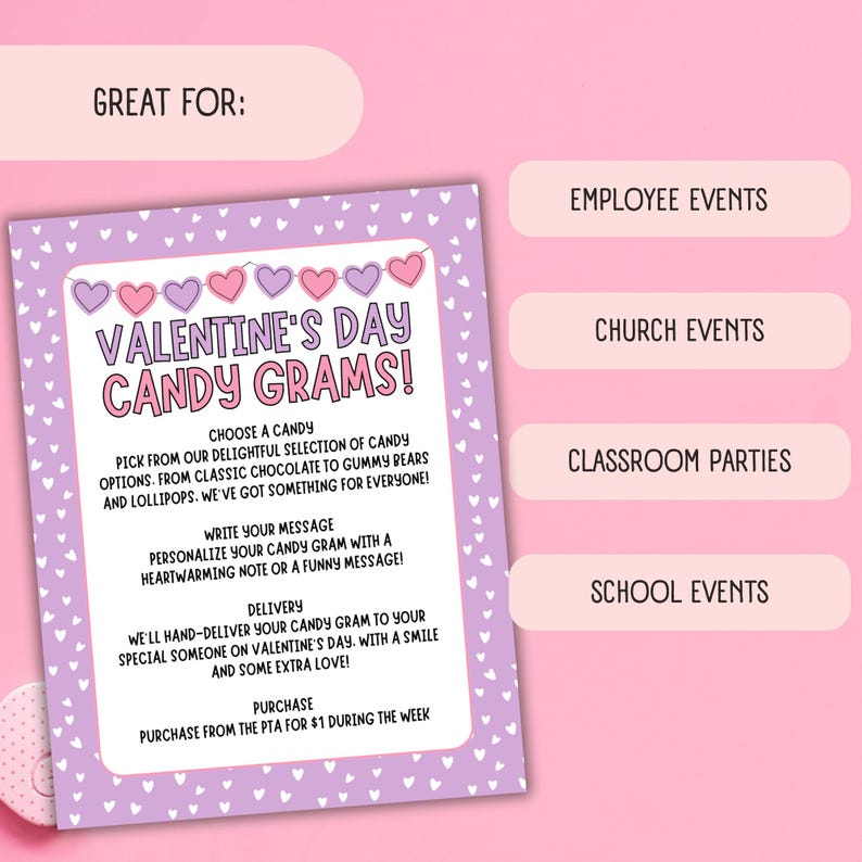 Valentine Candy Gram, Valentine Gram,candy Grams,candy Gram Template ...