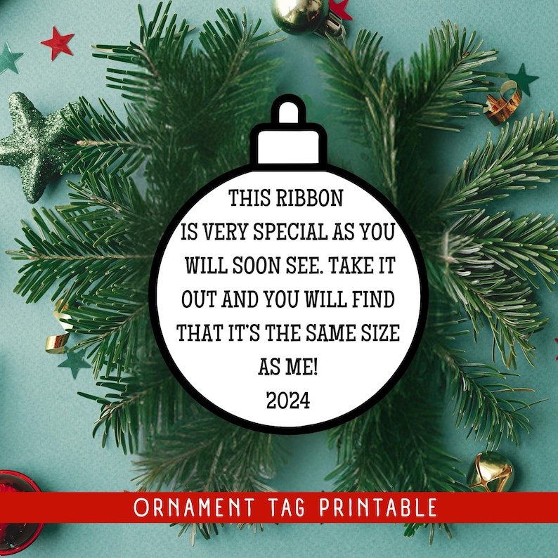 Ribbon Height Tag,same Size as Me,ribbon Ornament, Height Ornament Tag ...