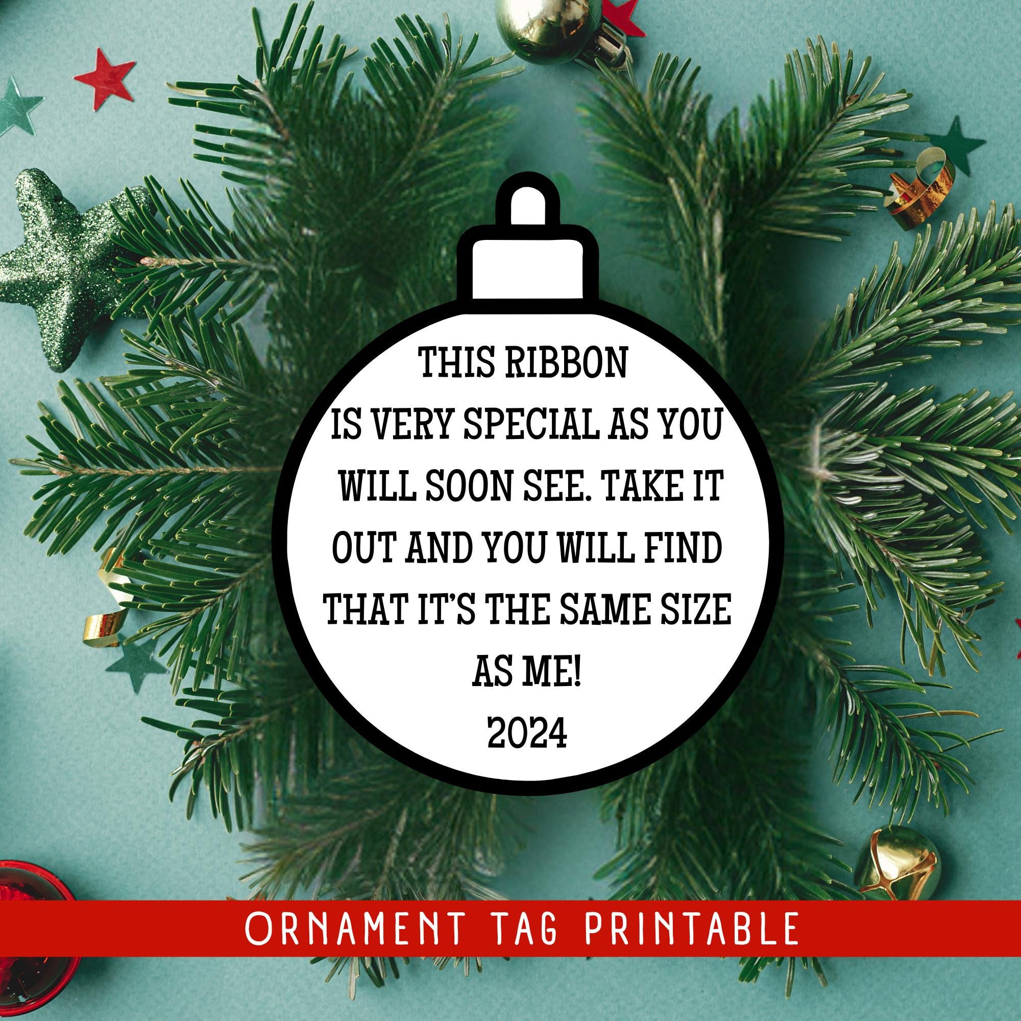 Ribbon Height Tag,same Size as Me,ribbon Ornament, Height Ornament Tag ...