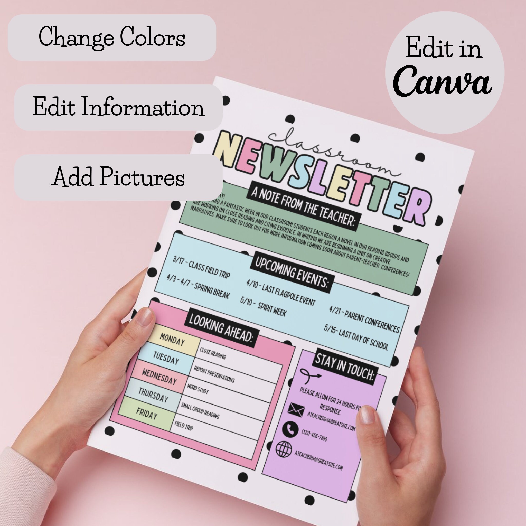 Meet the Teacher, Editable Meet the Teacher, Meet the Educator Template ...