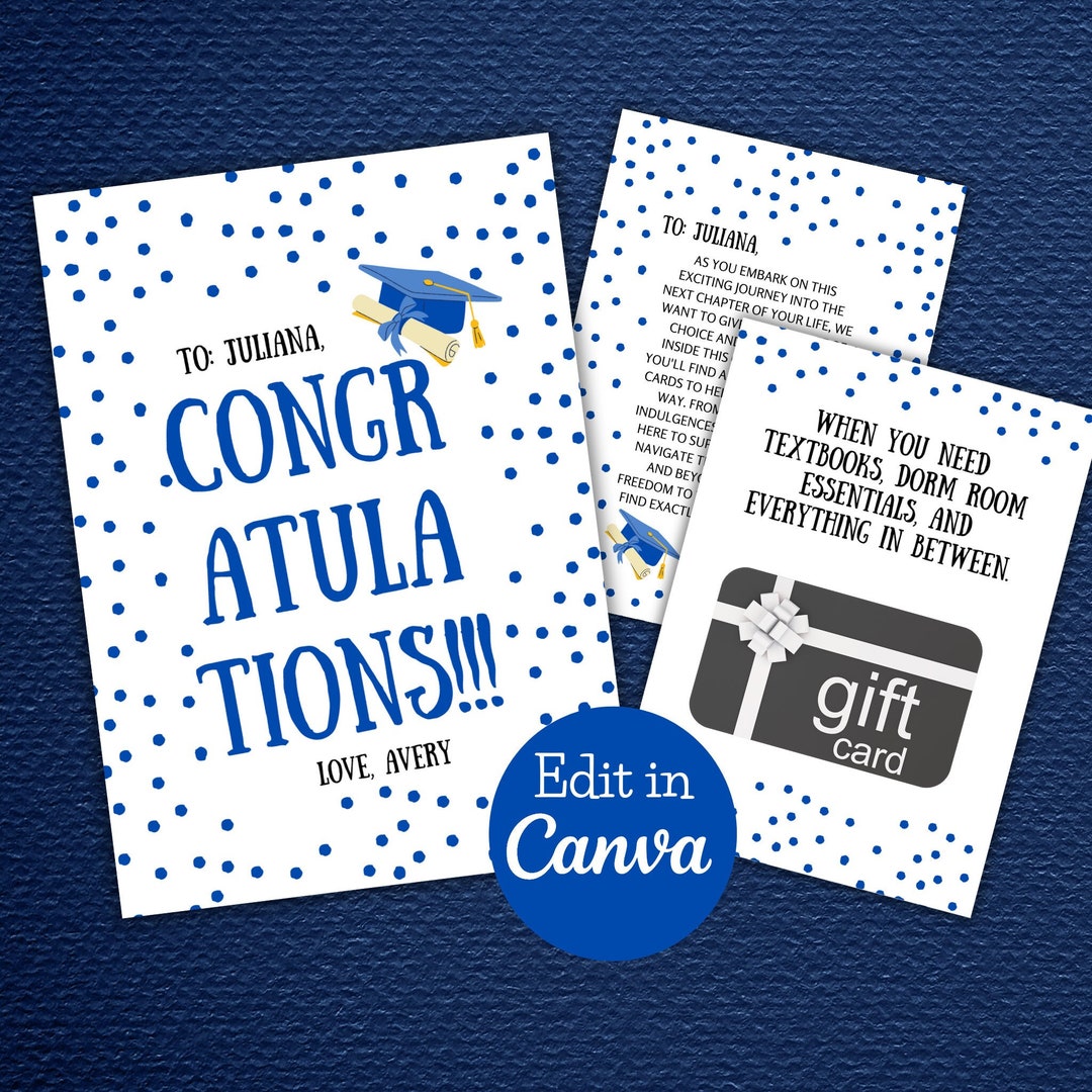 Editable Graduation Gift Card Book, Gift Card Holder Book, Handmade ...