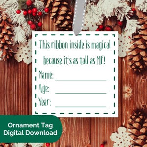 Ribbon, Same Size as Me,ribbon Ornament,height Ornament Tag,pdf, PNG ...