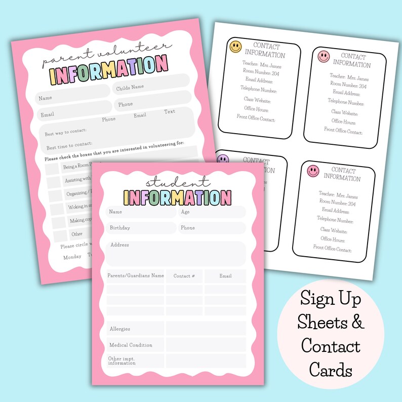 Editable Meet the Teacher Template Bundle (canva) - Etsy