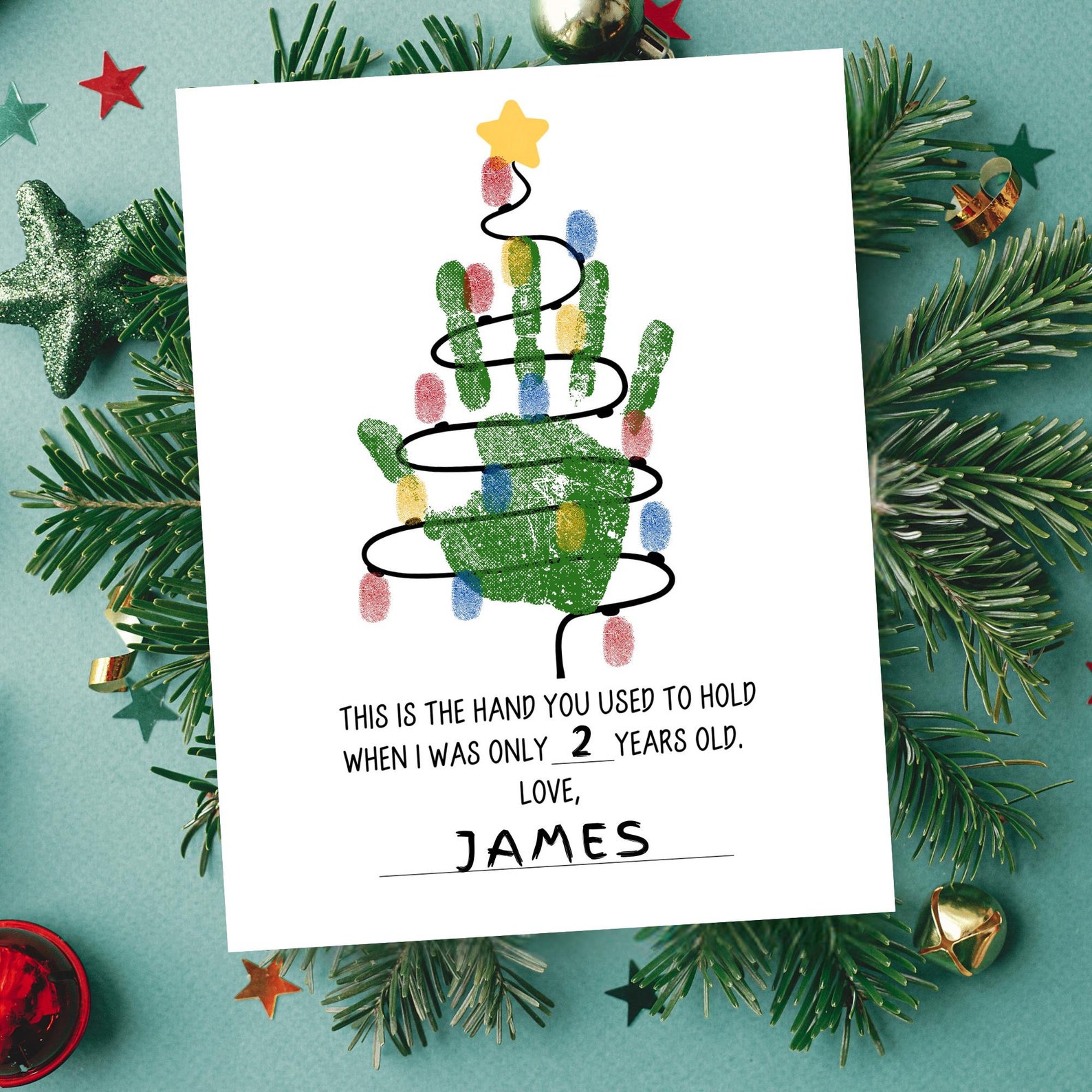 Christmas Tree Handprint Art: Family Keepsake Craft (digital Download ...