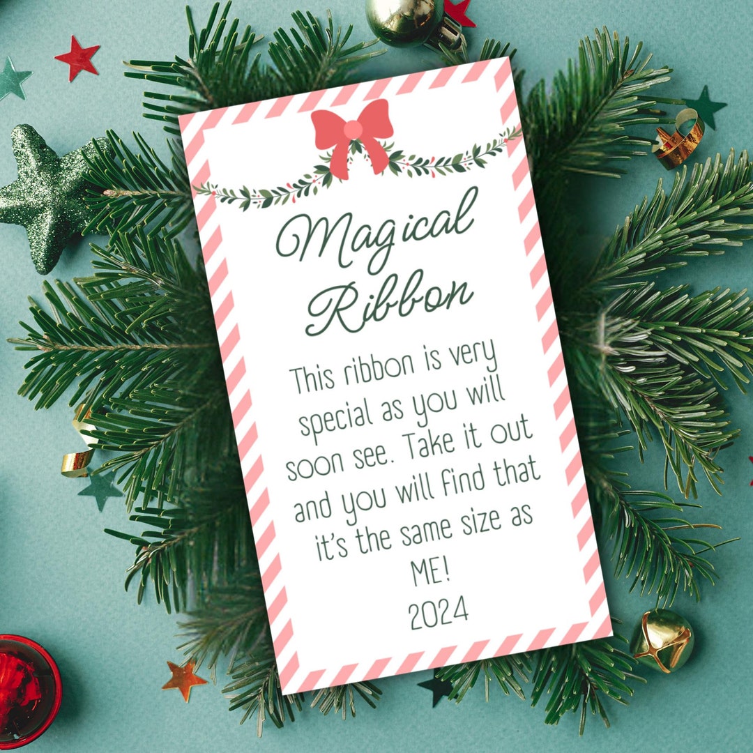 Ribbon Height Christmas Tag: Grandparent Gift (digital Download) - Etsy