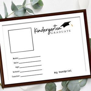 Kindergarten Graduation Keepsake Printable, Graduation Keepsake ...