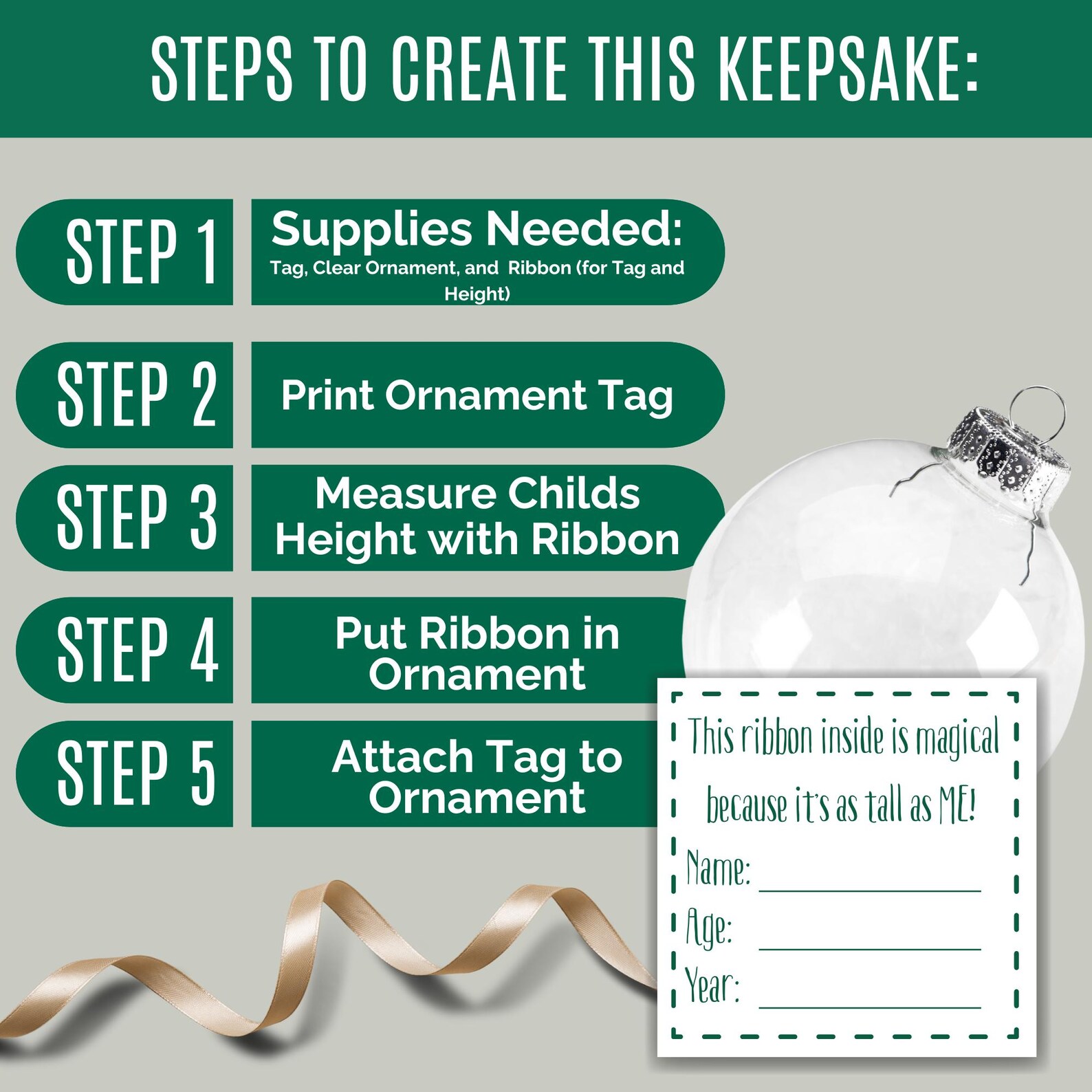 Ribbon, Same Size as Me,ribbon Ornament,height Ornament Tag,pdf, PNG ...