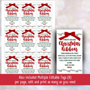 Editable Ribbon Tag,same Size as Me,ribbon Ornament, Height Ornament ...