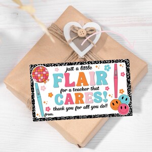 Flair Pen Tag, Teacher Gift Tag, Flair Pen Gift Tag, Flair, Flair Pen ...