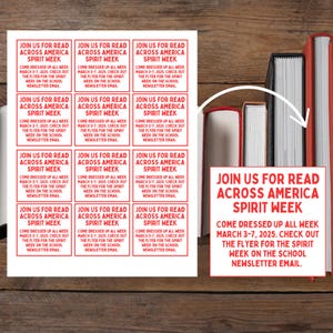 Read Across America Spirit Week Flyer | Fun Classroom Activities ...