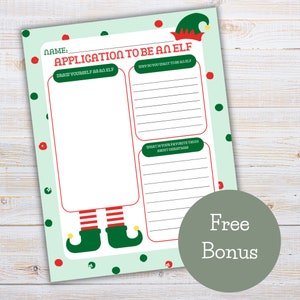 Editable Elf Shipping Label & Gift Tag: Canva Template (digital ...