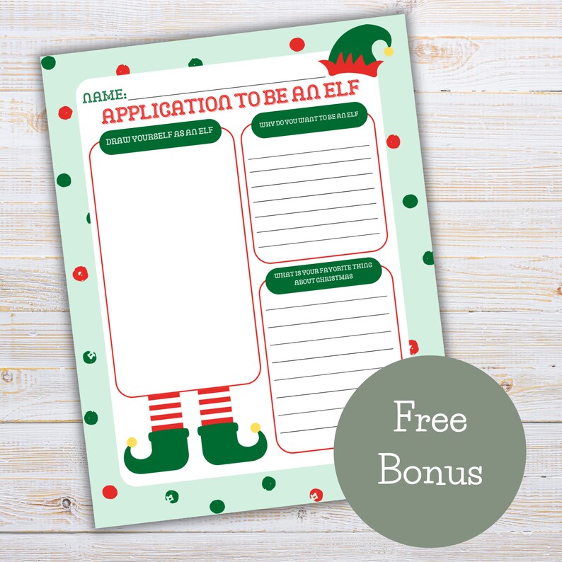 Editable Elf Shipping Label & Gift Tag: Canva Template (digital ...