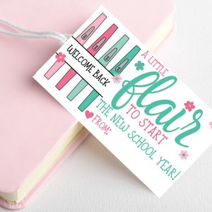 Back to School Teacher Gift Tag, Thank You Teacher Tag, First Day of ...