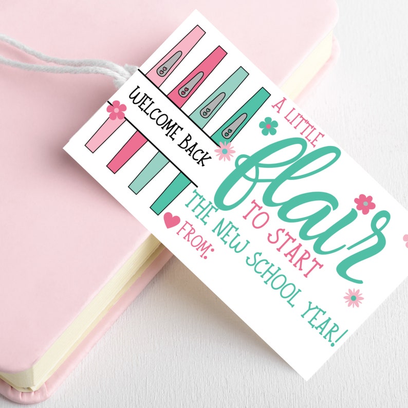 Back to School Teacher Gift Tag Thank You Teacher Tag First - Etsy