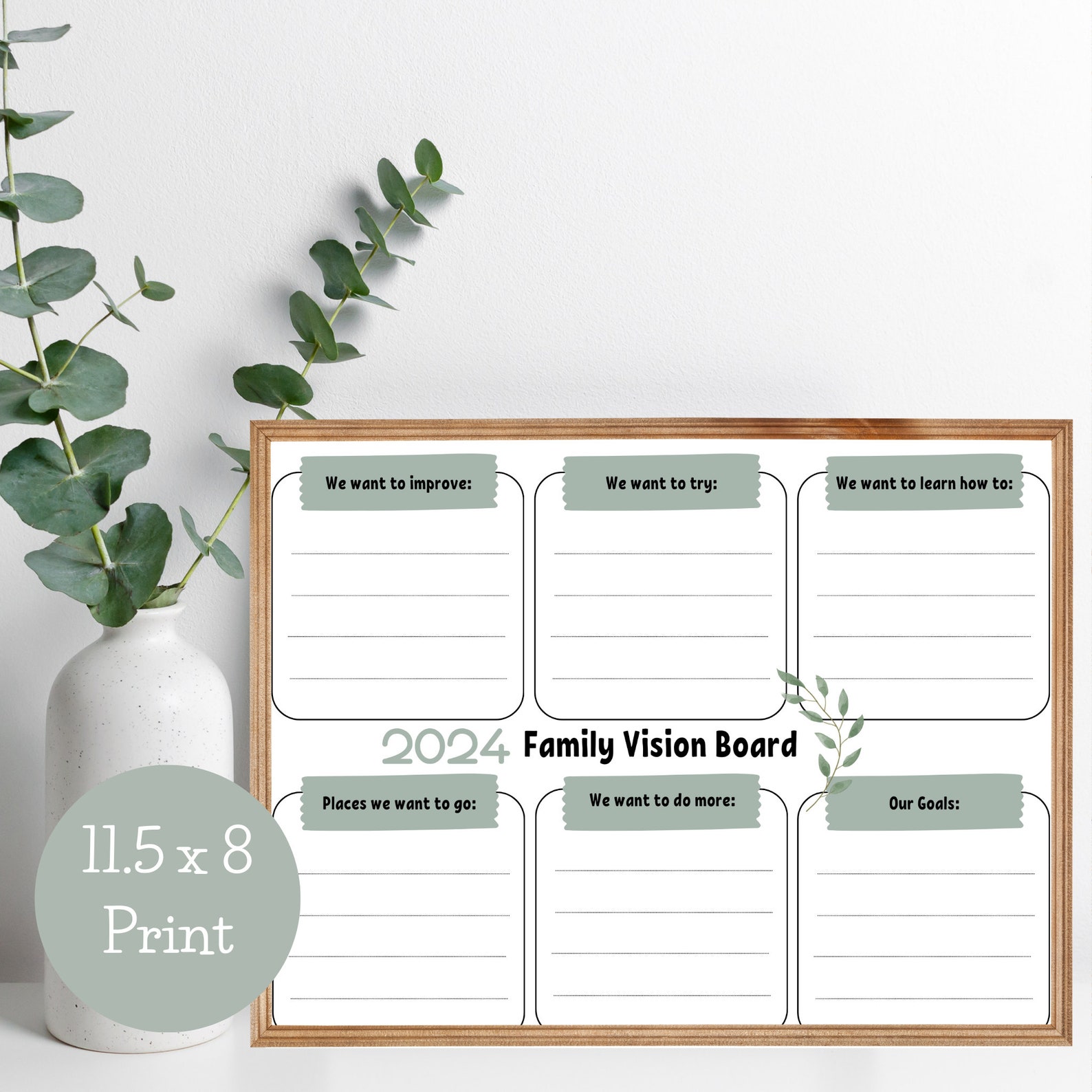 Family Vision Board Printable: Goal Setting for Kids (digital Download ...