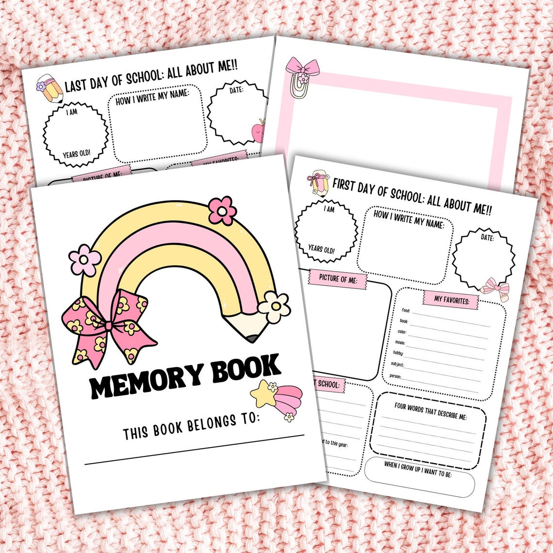 Personalized School Memory Book: Elementary Keepsake Photo Album - Etsy