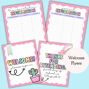 Editable Meet the Teacher Template Bundle (canva) - Etsy