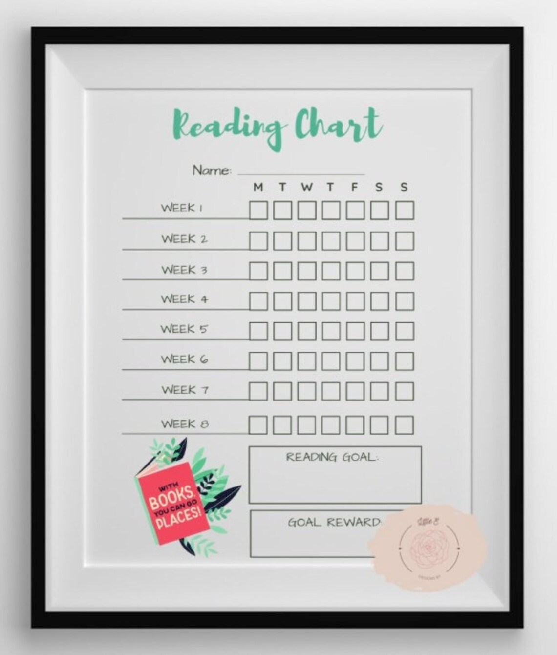 Kids Reading Chart PDF, Reading Chart PDF, Reading PDF, Reading Tracker ...