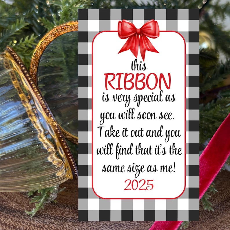 Height Keepsake Ornament Tag: Ribbon Growth Tracker - Etsy