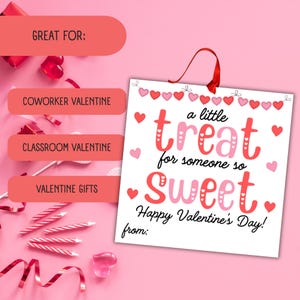 Valentine Gift Tags: Sweet Classroom Favors (printable) - Etsy