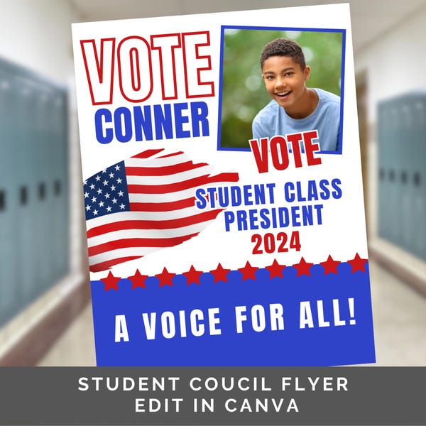Class President Poster Ideas - Etsy