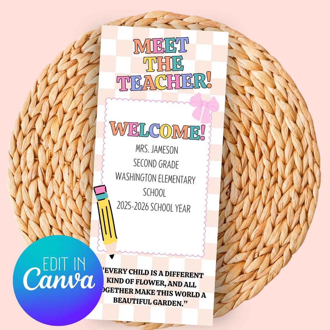 Meet the Teacher, Brochure, Open House, Kindergarten, Open House ...