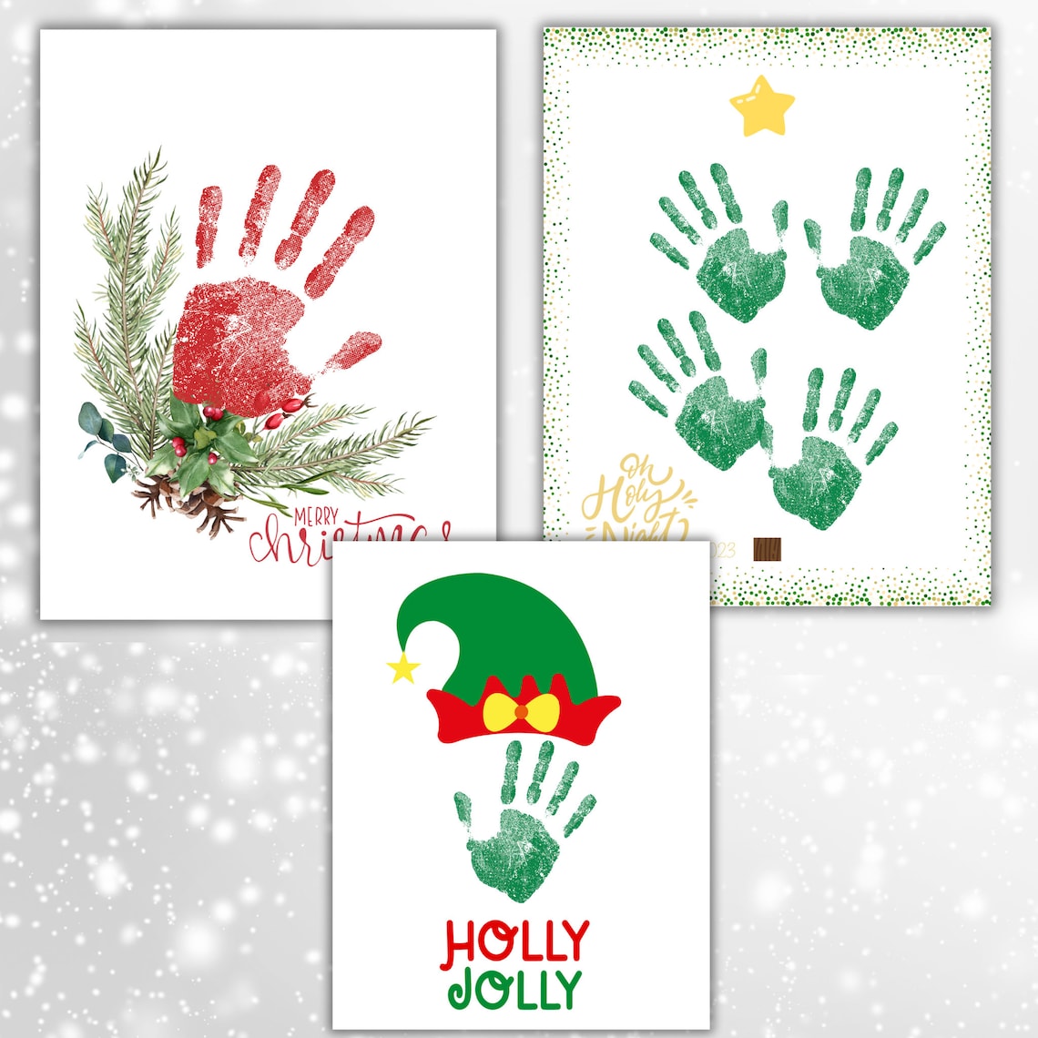 Handprint Craft, Handprint Art, Family Handprint Art, Christmas ...