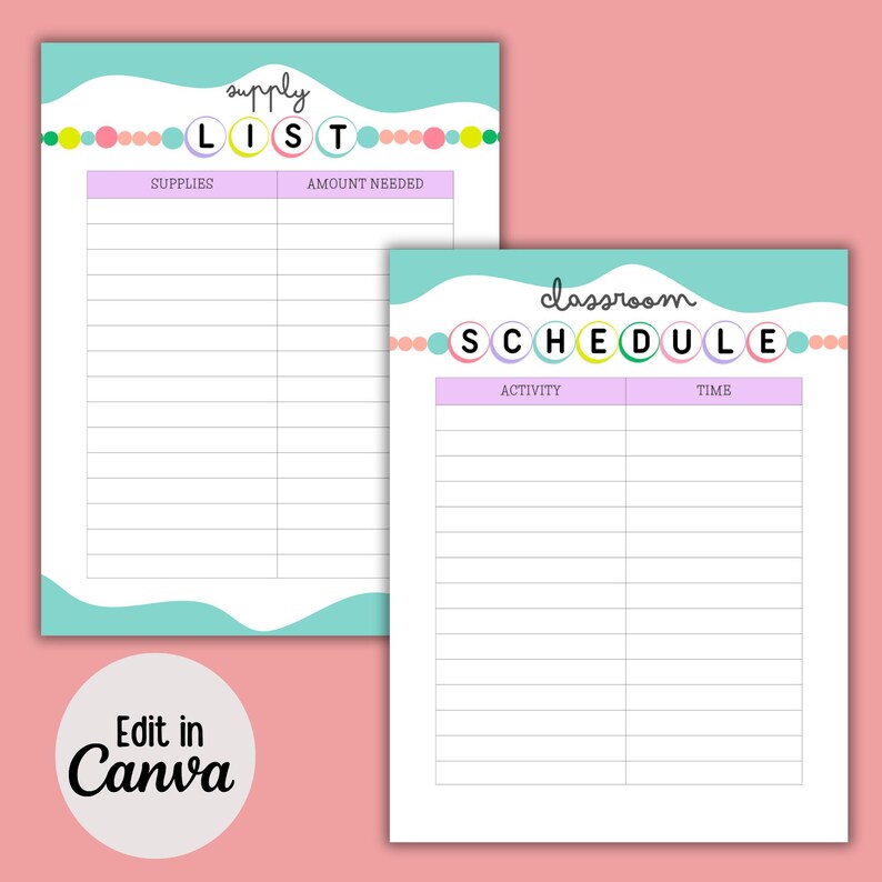 Editable Meet the Teacher Template Bundle: Canva Open House (digital ...