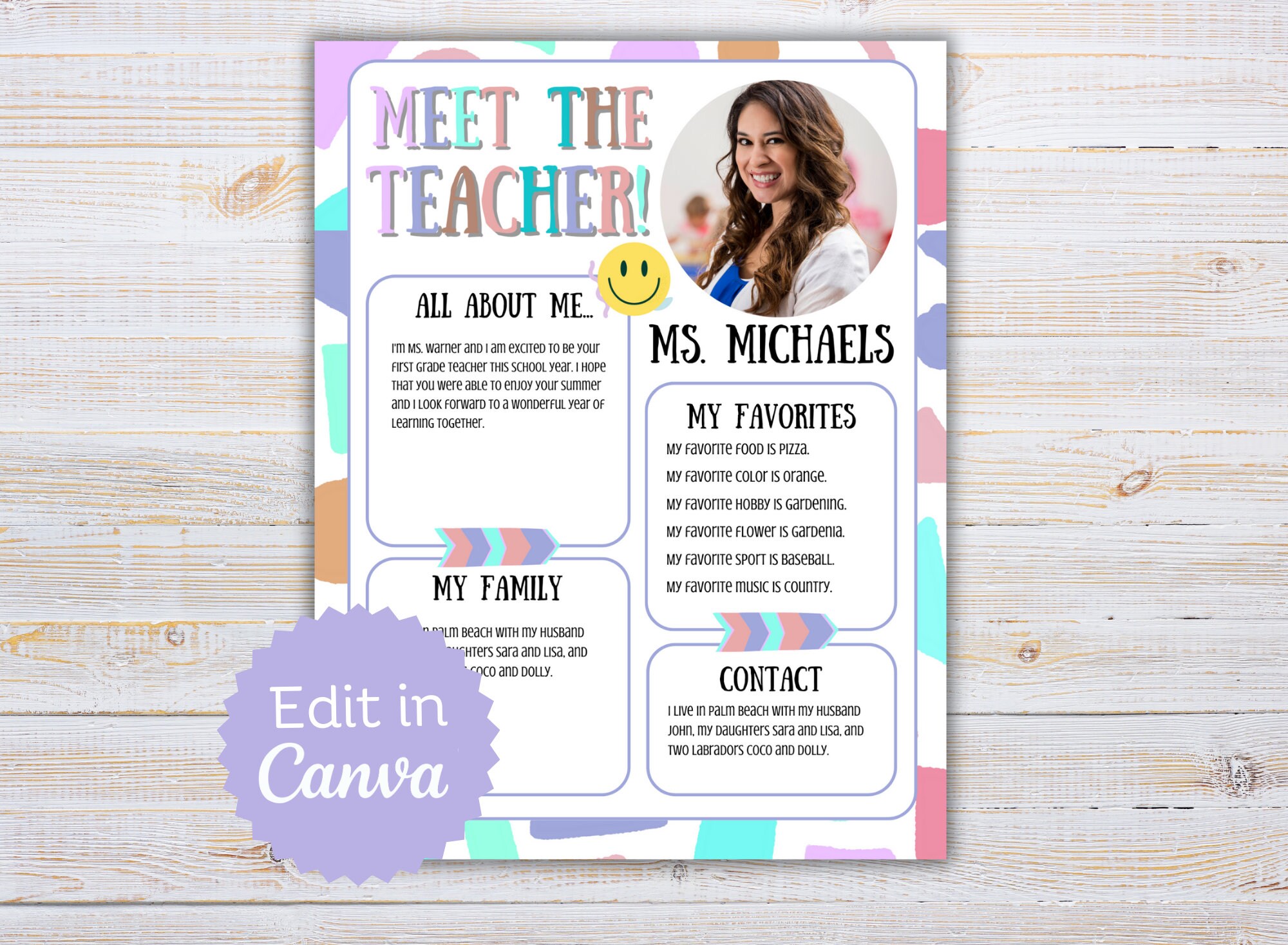 Editable, Meet the Teacher, Template, Back to School Flyer, Bundle ...