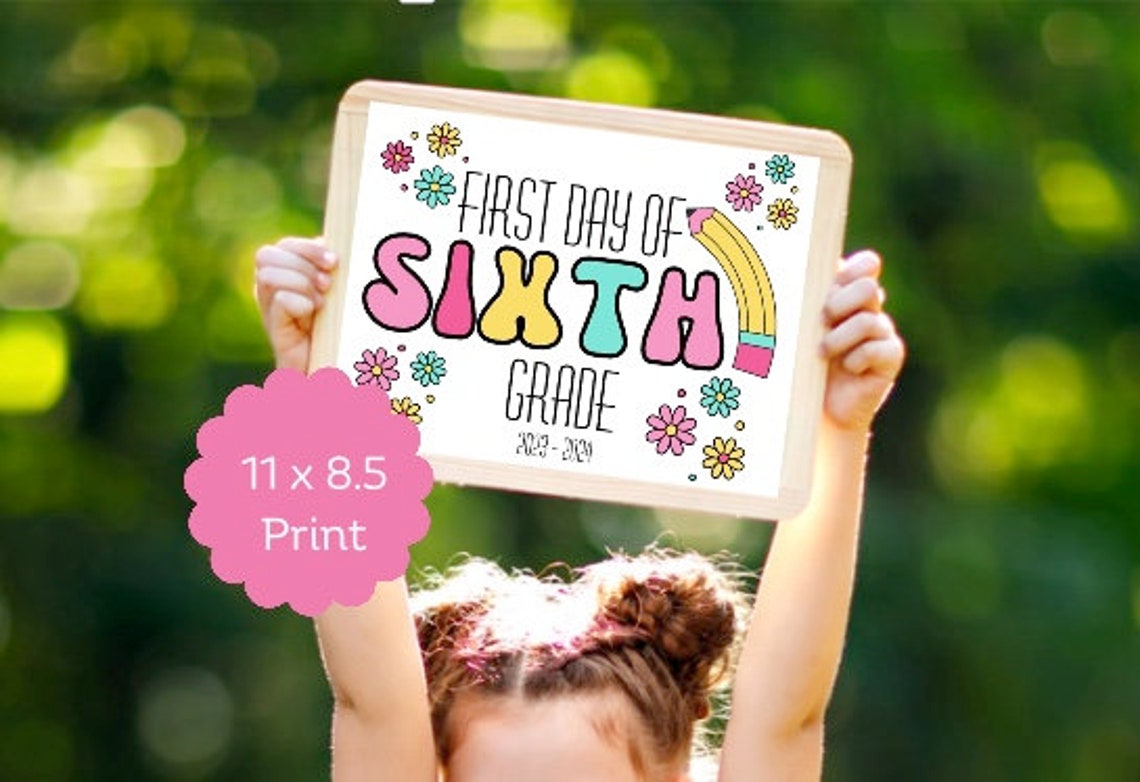 Printable First Day of School, First Day School Sign, School Sign ...