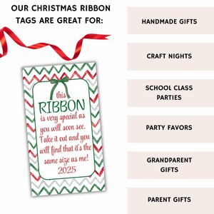 Ribbon Height Keepsake Ornament Tag - Etsy