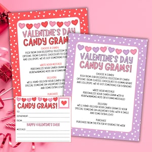 Valentine Candy Gram, Valentine Gram,candy Grams,candy Gram Template ...