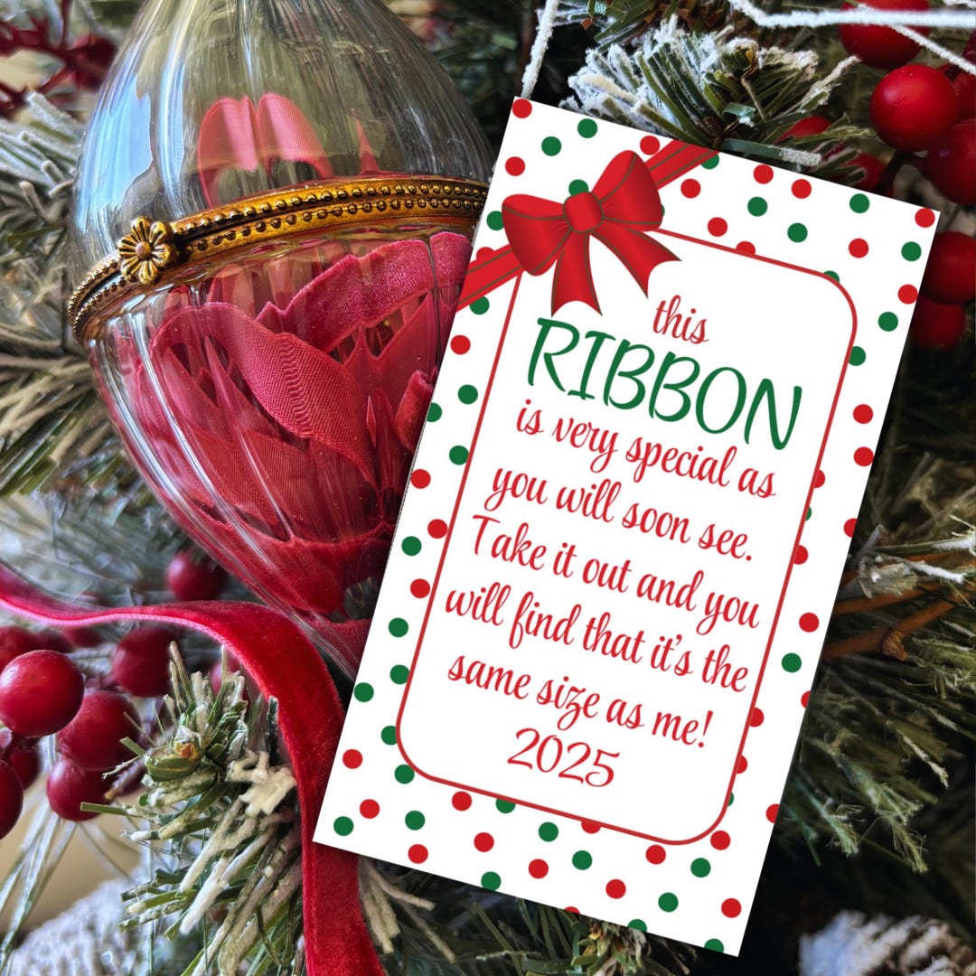 Height Keepsake Ornament Tag: Ribbon Growth Tracker - Etsy