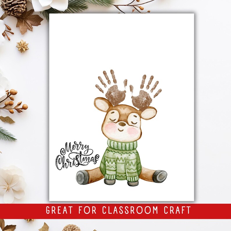 Christmas Lights Handprint Art: Keepsake Craft (digital Download) - Etsy