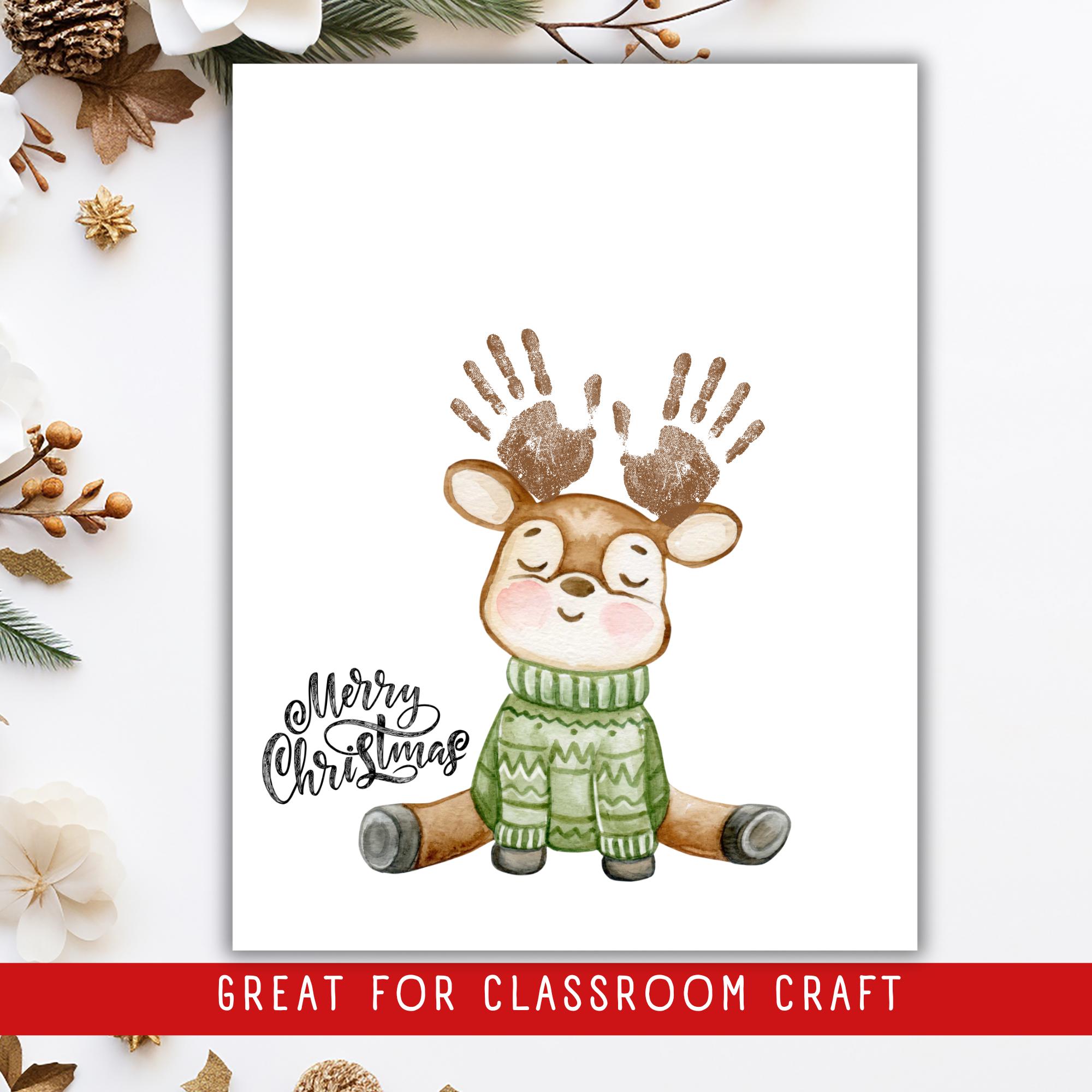 Christmas Lights Handprint Art: Keepsake Craft (digital Download) - Etsy