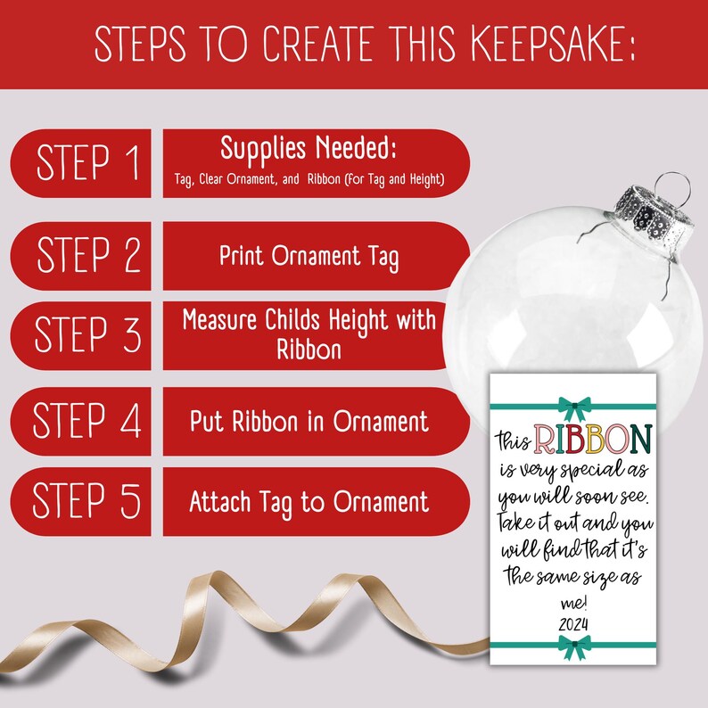 Height Ribbon,tag, Same Size as Me,ribbon Ornament,height Ornament Tag ...