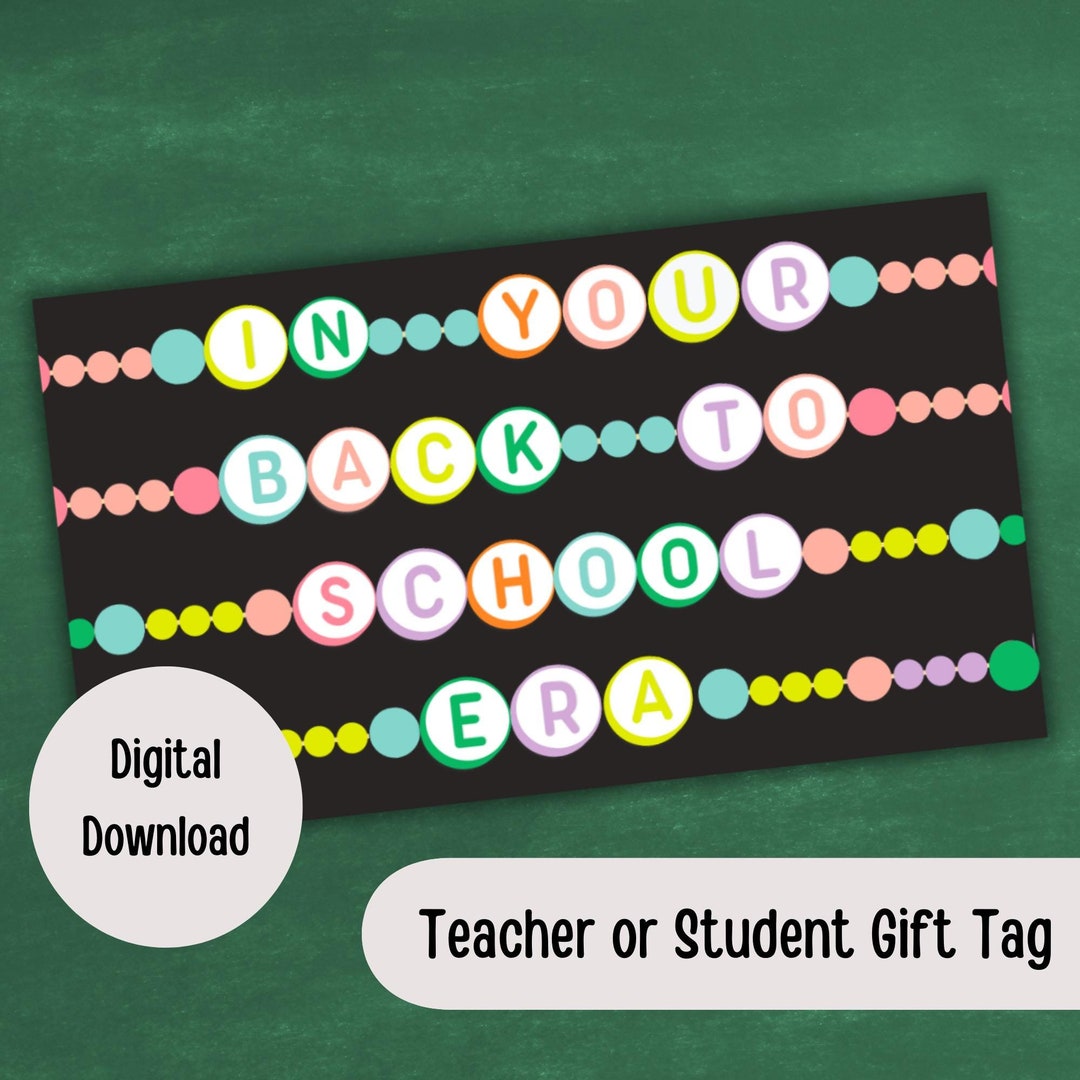 Teacher Era Gift Tag, Teacher, School, Flair Pen, Pen Gift Tag, Teacher ...